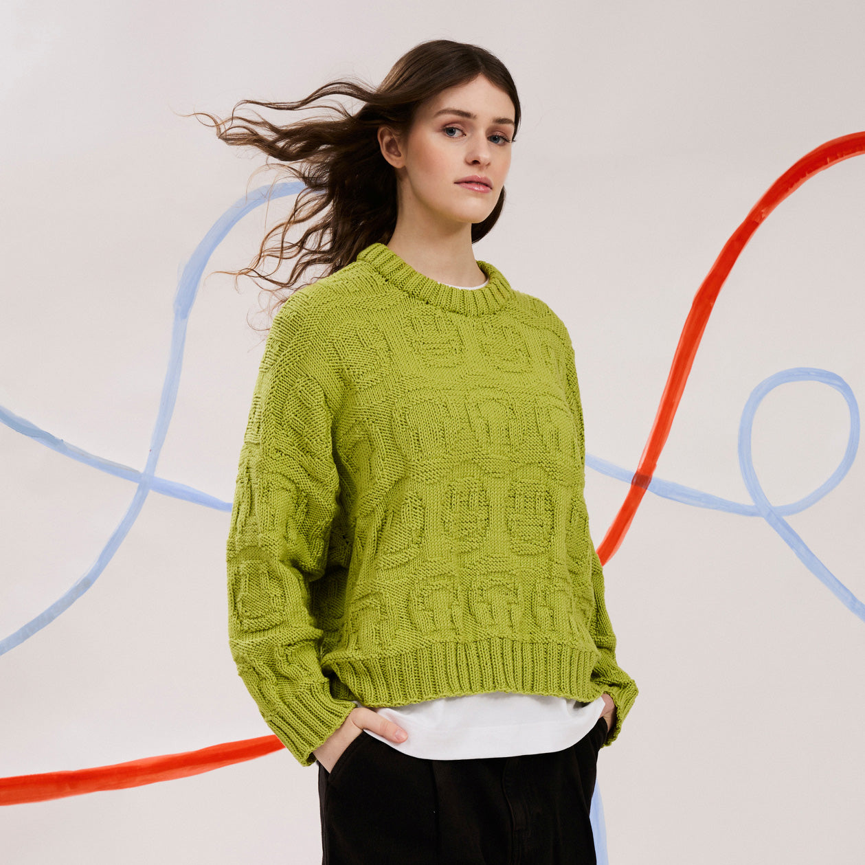 Opskrift på Mega Mood Sweater – Yarnfreak
