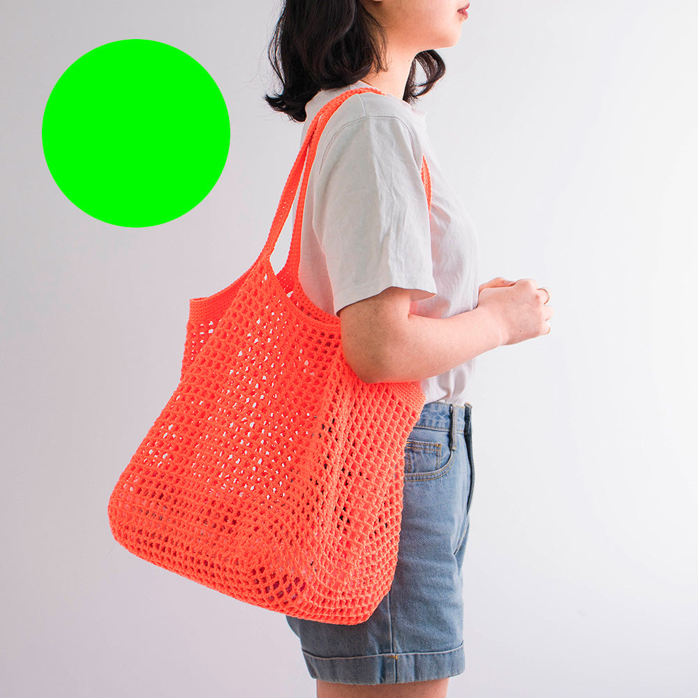 Kit til Olio Beach Net Bag, neongrøn – Yarnfreak